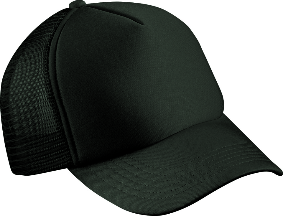 5-Panel Polyester Mesh Cap (Black) for embroidery - Myrtle Beach - Caps ...